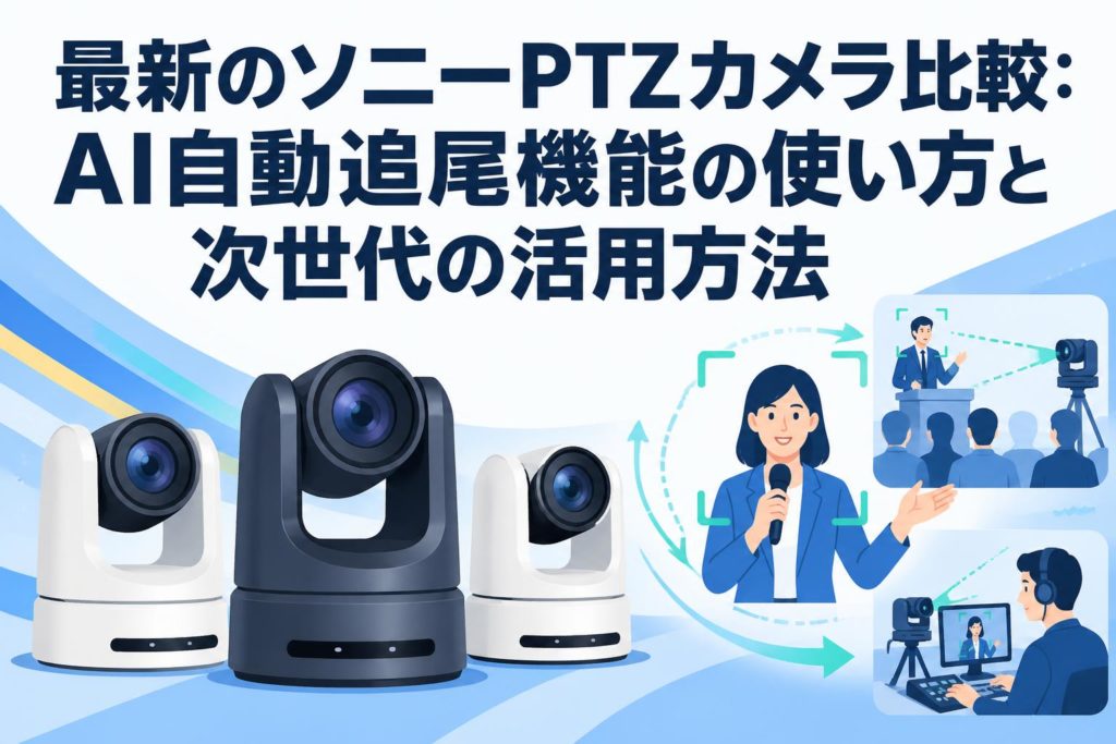 最新のソニーPTZカメラ比較：AI自動追尾機能の使い方と次世代の活用方法 | PANDA TIMES（パンダタイムス）