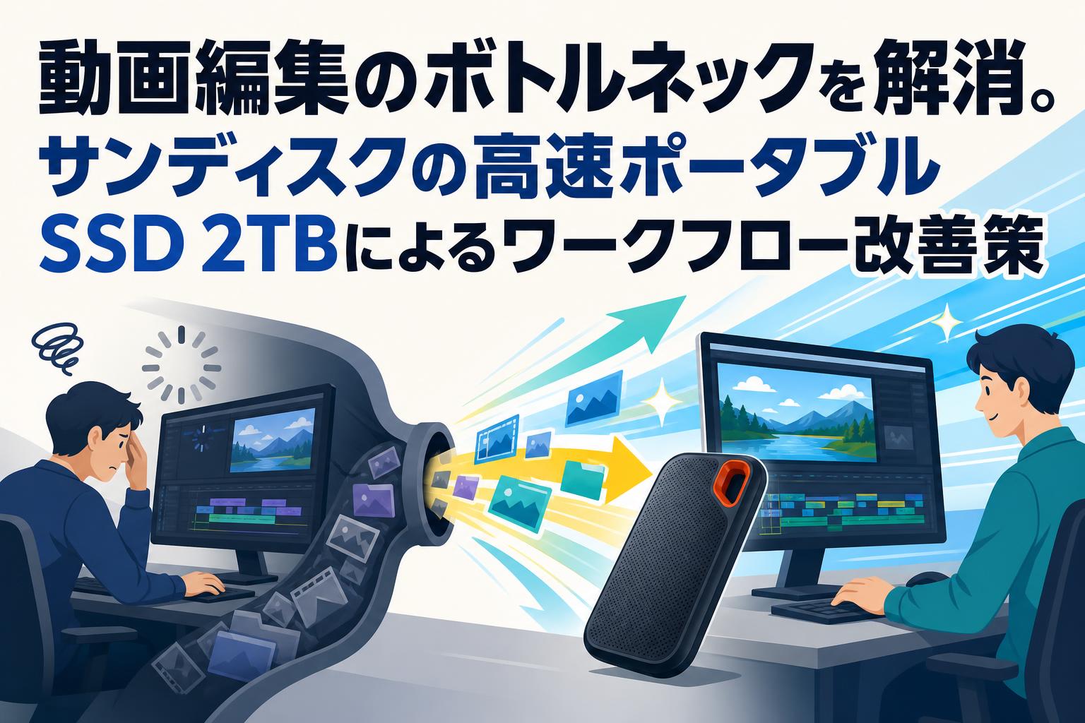 動画編集のボトルネックを解消。サンディスクの高速ポータブルSSD 2TBによるワークフロー改善策 | PANDA TIMES（パンダタイムス）