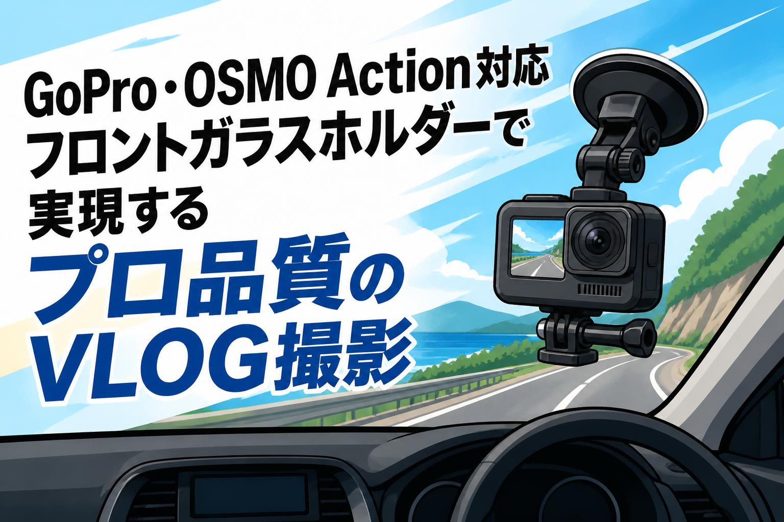 GoPro・OSMO Action対応フロントガラスホルダーで実現するプロ品質のVLOG撮影 | PANDA TIMES（パンダタイムス）