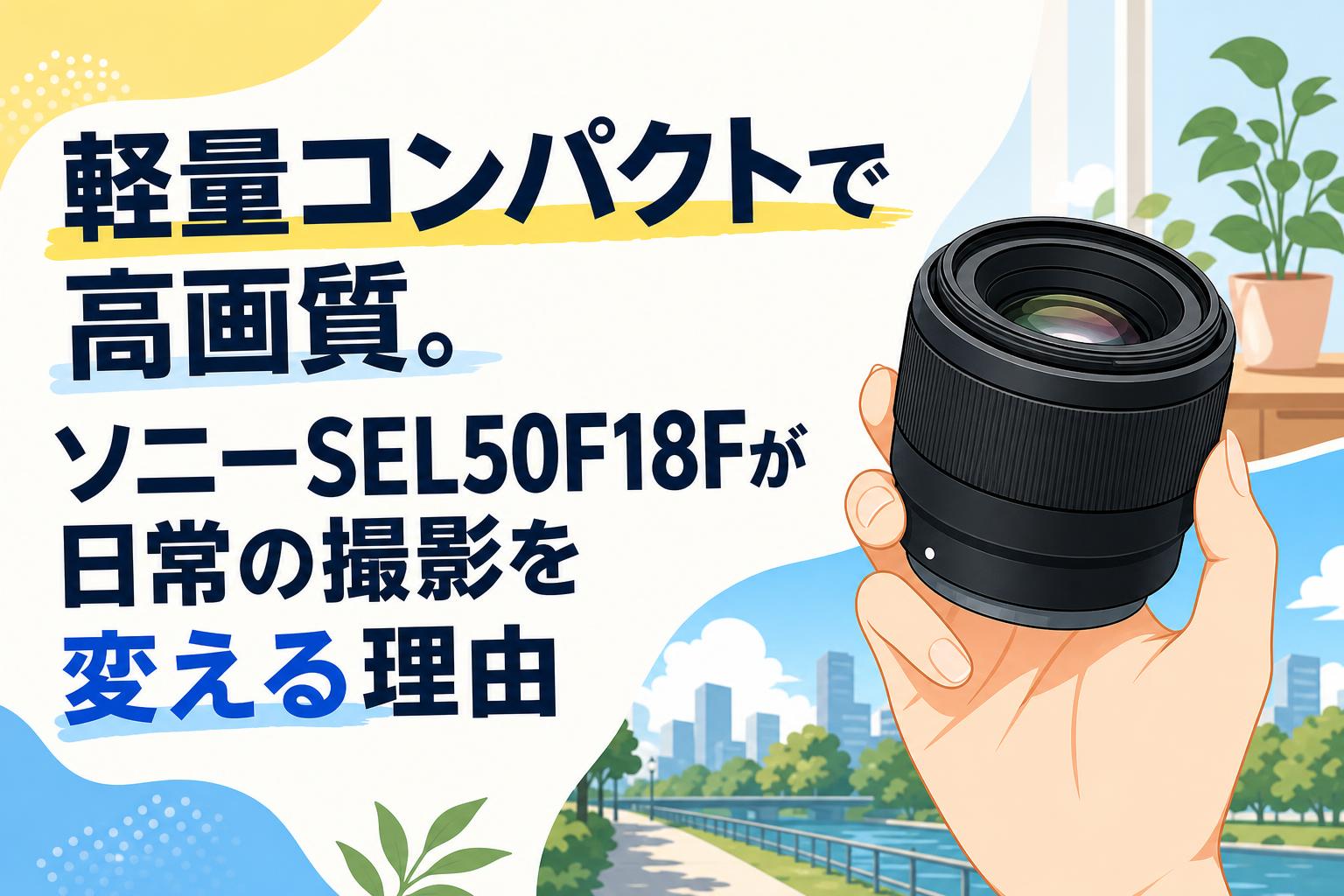 軽量コンパクトで高画質。ソニーSEL50F18Fが日常の撮影を変える理由 | PANDA TIMES（パンダタイムス）