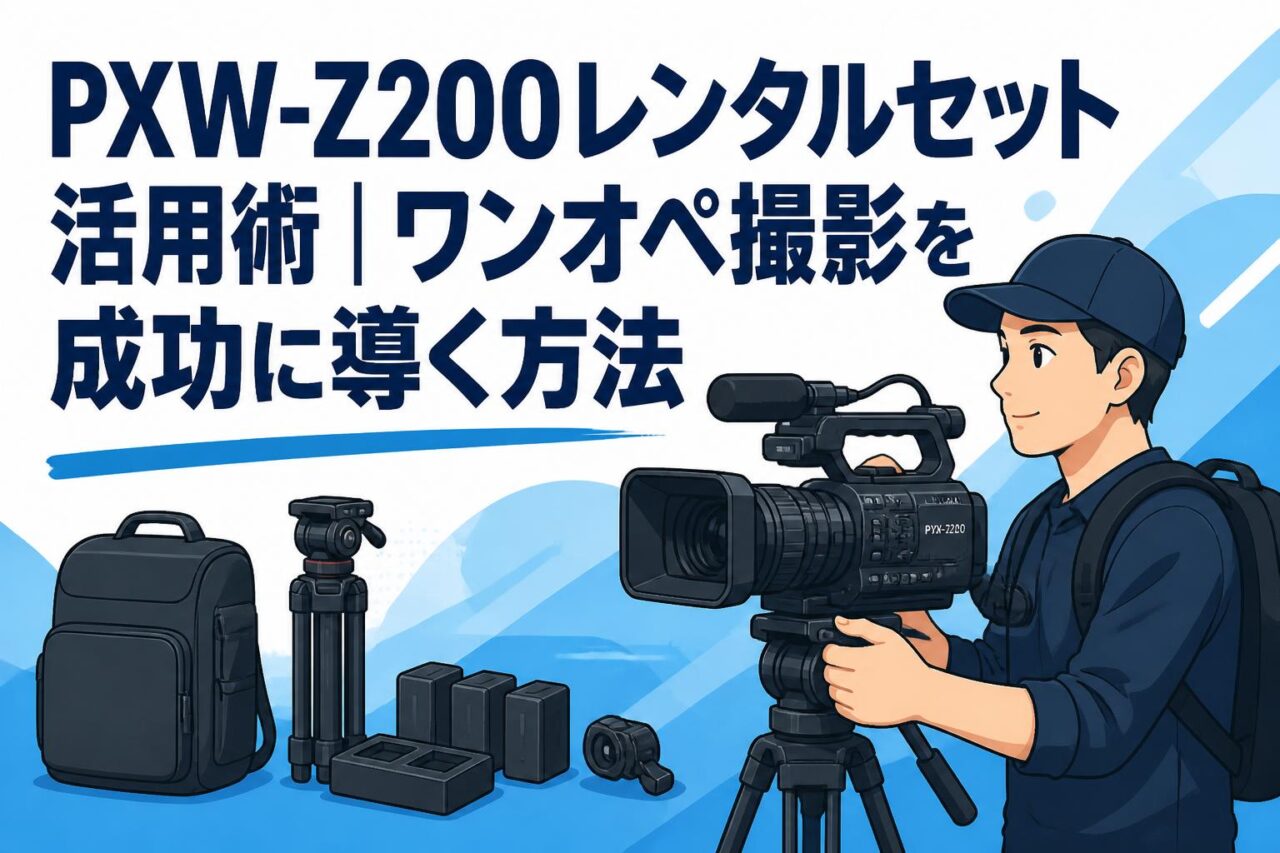PXW-Z200レンタルセット活用術｜ワンオペ撮影を成功に導く方法 | PANDA TIMES（パンダタイムス）