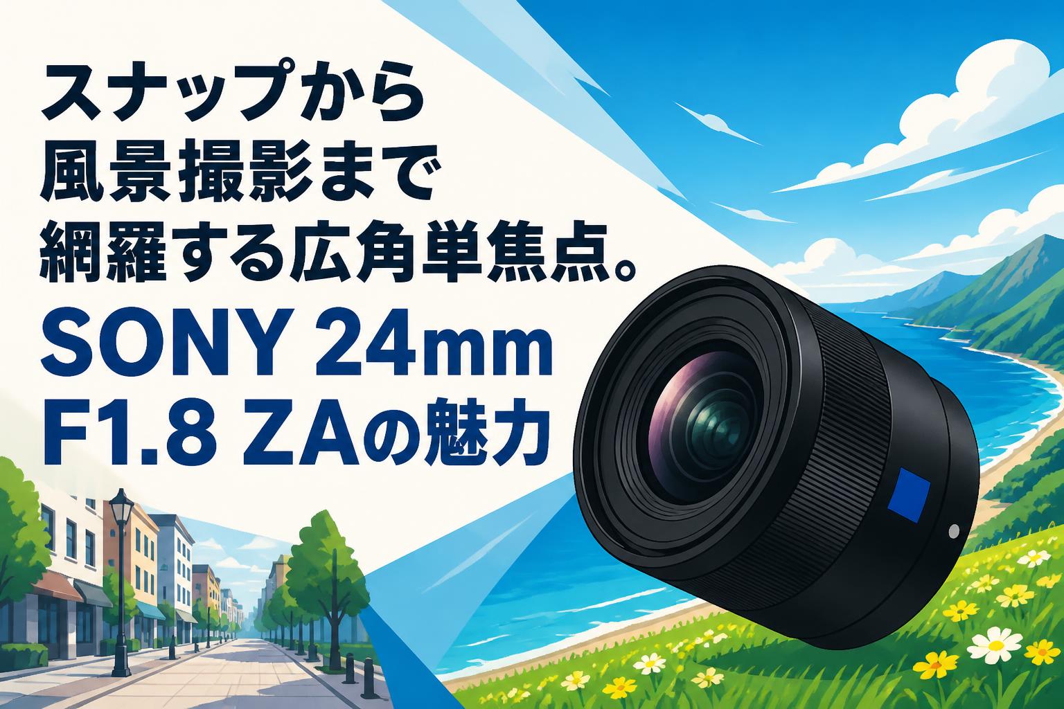 スナップから風景撮影まで網羅する広角単焦点。SONY 24mm F1.8 ZAの魅力 | PANDA TIMES（パンダタイムス）