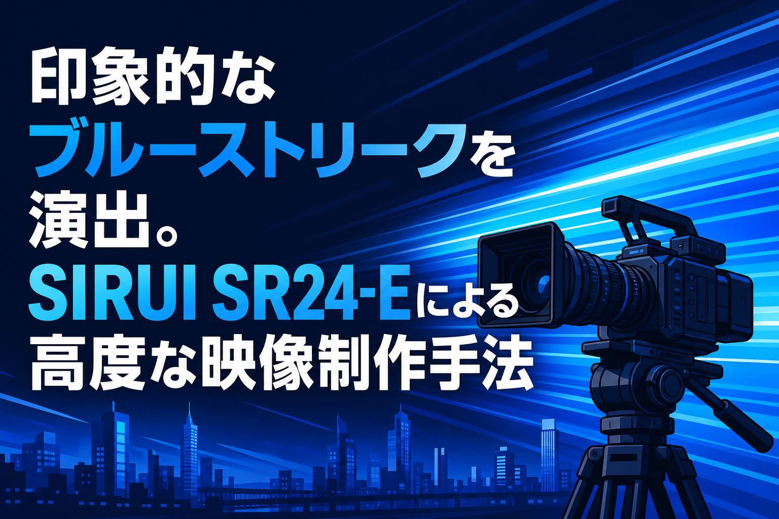 印象的なブルーストリークを演出。SIRUI SR24-Eによる高度な映像制作手法 | PANDA TIMES（パンダタイムス）