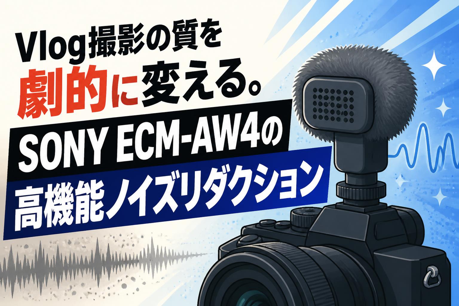 Vlog撮影の質を劇的に変える。SONY ECM-AW4の高機能ノイズリダクション | PANDA TIMES（パンダタイムス）