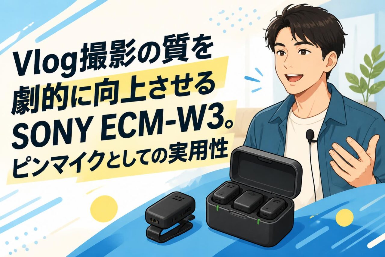 Vlog撮影の質を劇的に向上させるSONY ECM-W3。ピンマイクとしての実用性 | PANDA TIMES（パンダタイムス）