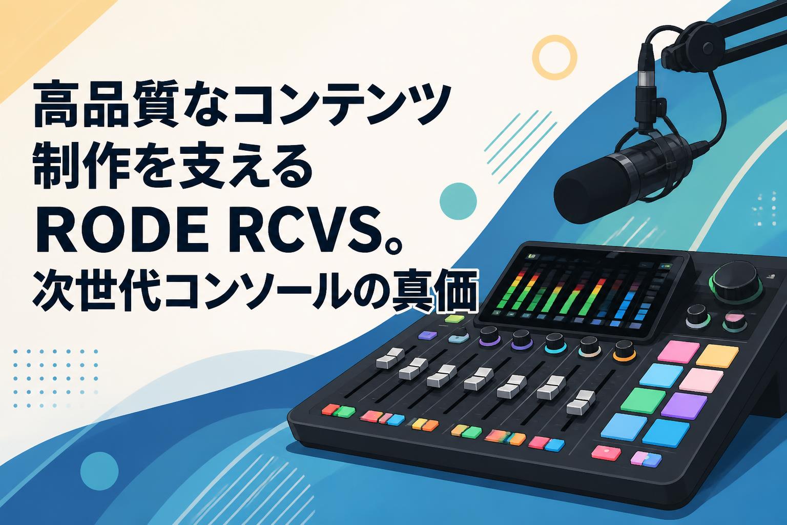 高品質なコンテンツ制作を支えるRODE RCVS。次世代コンソールの真価 | PANDA TIMES（パンダタイムス）