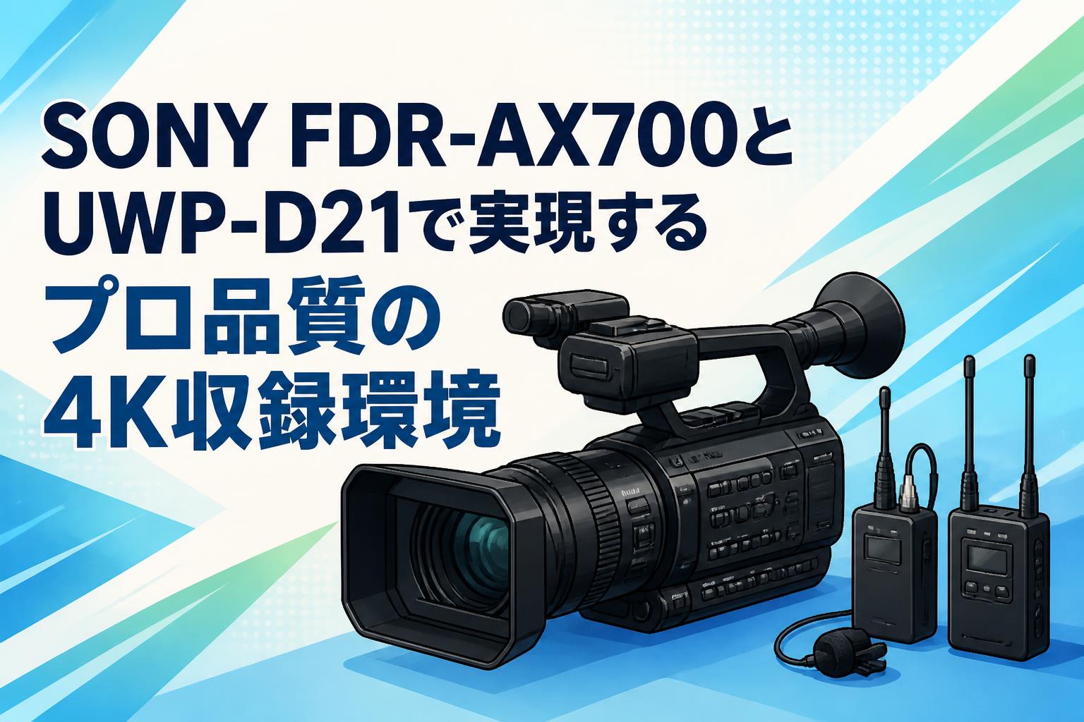 SONY FDR-AX700とUWP-D21で実現するプロ品質の4K収録環境 | PANDA TIMES（パンダタイムス）