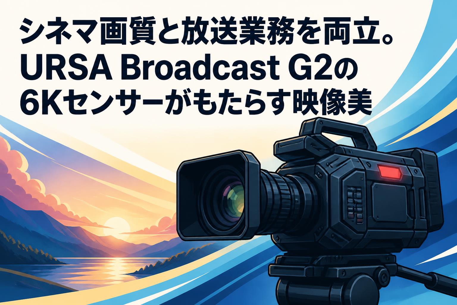 シネマ画質と放送業務を両立。URSA Broadcast G2の6Kセンサーがもたらす映像美 | PANDA TIMES（パンダタイムス）