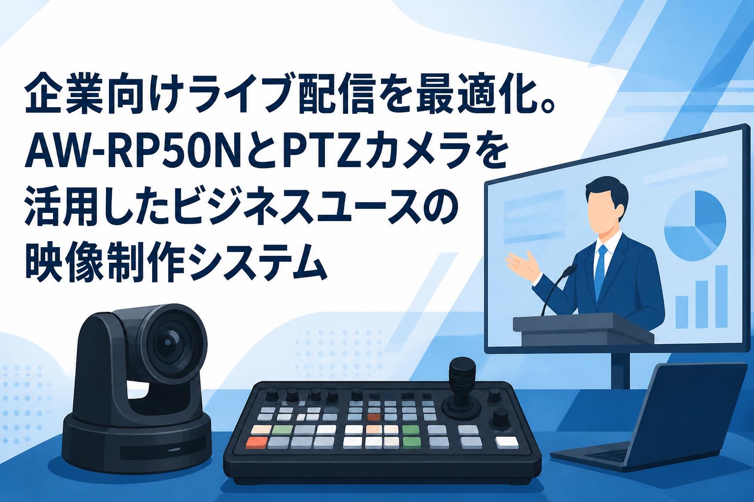 企業向けライブ配信を最適化。AW-RP50NとPTZカメラを活用したビジネスユースの映像制作システム | PANDA TIMES（パンダタイムス）