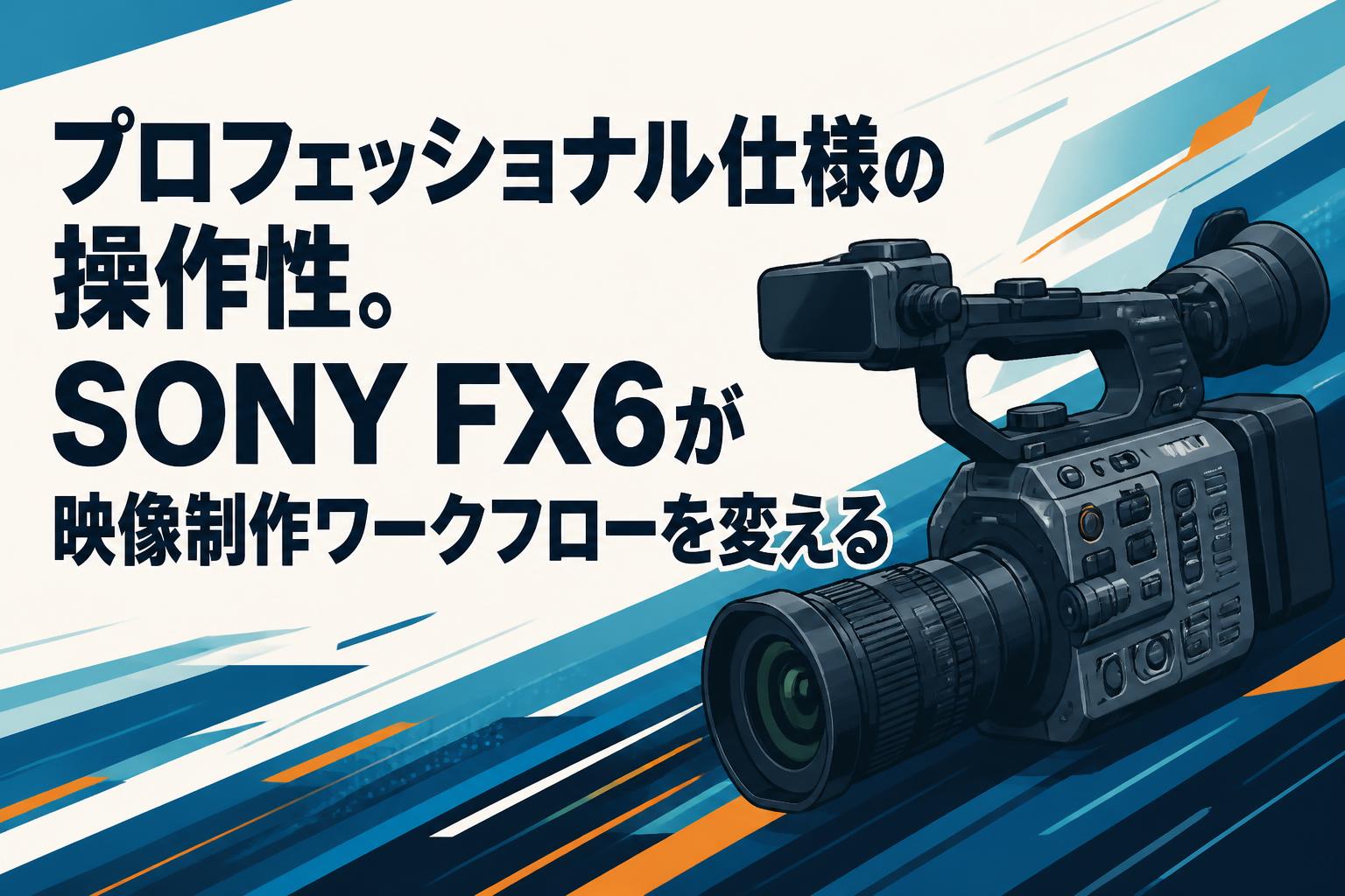 プロフェッショナル仕様の操作性。SONY FX6が映像制作ワークフローを変える | PANDA TIMES（パンダタイムス）