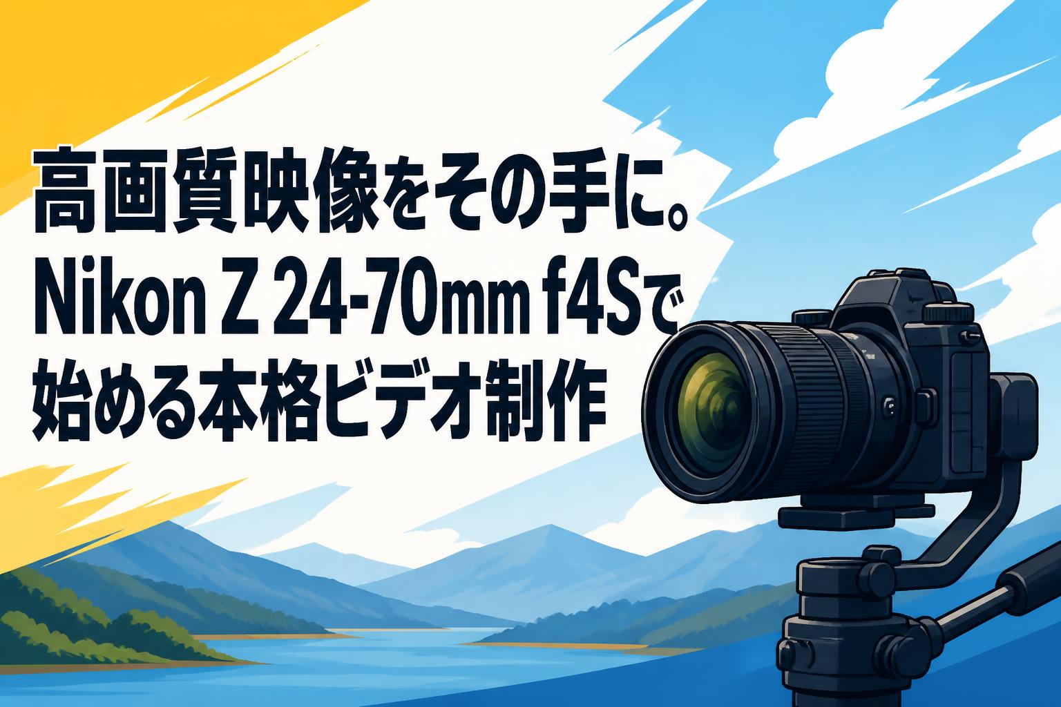 高画質映像をその手に。Nikon Z 24-70mm f4Sで始める本格ビデオ制作 | PANDA TIMES（パンダタイムス）
